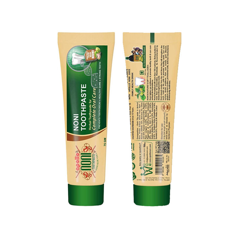 Apollo Noni Toothpaste: India's Best Fluoride Free Toothpaste for ...