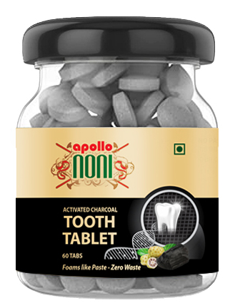 Apollo Noni Toothpaste Tablets - 60 Tooth Tabs per bottle - Cool Mint